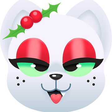 "Peppermint Cat" Sticker for Sale by acstlu | Redbubble