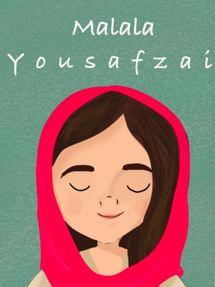 "Malala Yousafzai" Sticker by By-Seillu | Redbubble