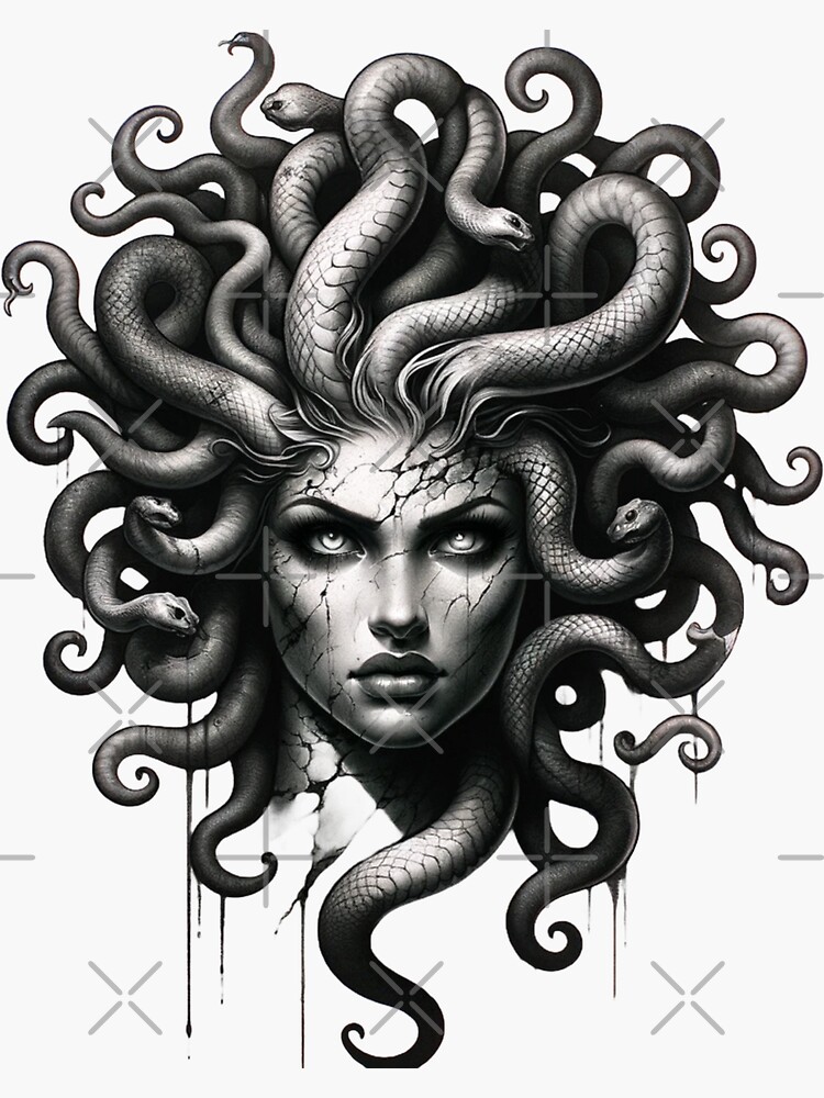 "Medusa" Sticker for Sale by AdisKucius | Redbubble