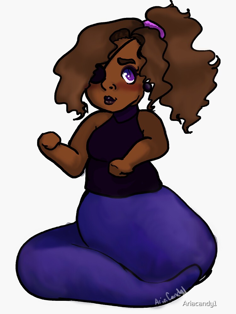 "Purple Snake woman chibi" Sticker by Ariacandy1 | Redbubble