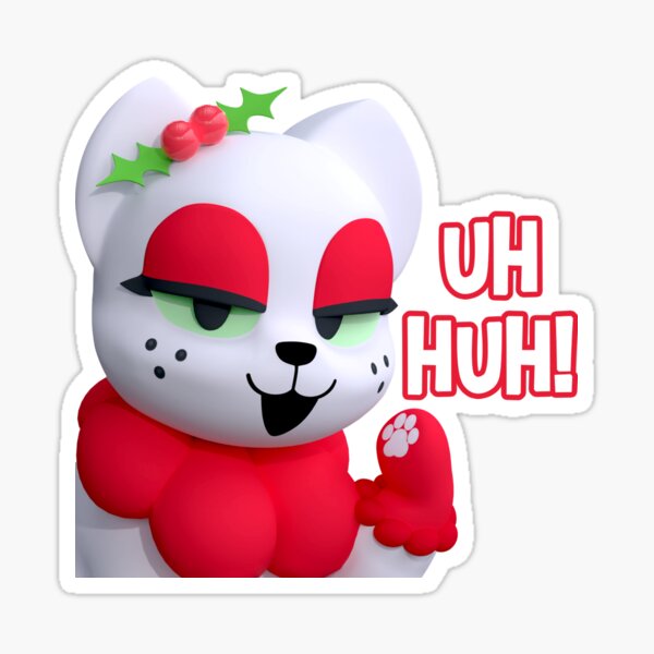 "UH HUH!" Sticker for Sale by acstlu | Redbubble