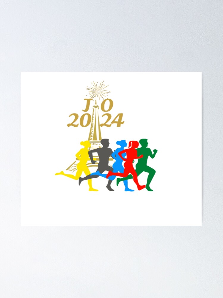 "JO 2024" Poster for Sale by DalliAB | Redbubble
