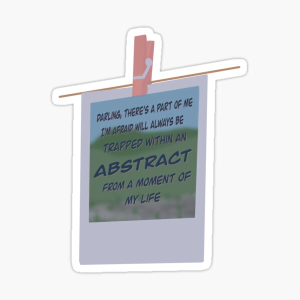 "Fan art Abstract (Psychopomp) Hozier lyric Sticker" Sticker for Sale ...