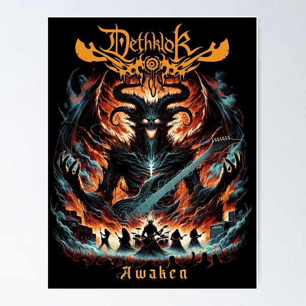 "Dethklok Awaken " Poster for Sale by Melodic Metal | Redbubble
