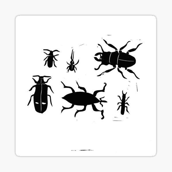 "Beatles and bugs" Sticker by studiomalu | Redbubble