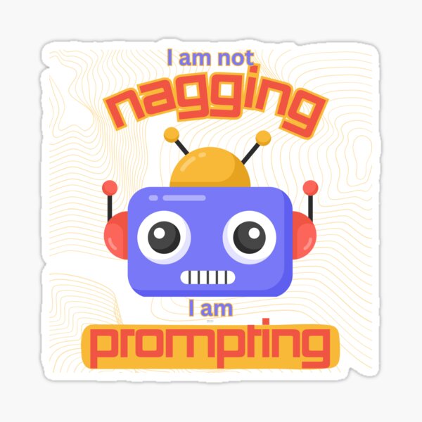 "GenAI Chatbot Nerdy Funny" Sticker for Sale by Life Is Beautiful ...