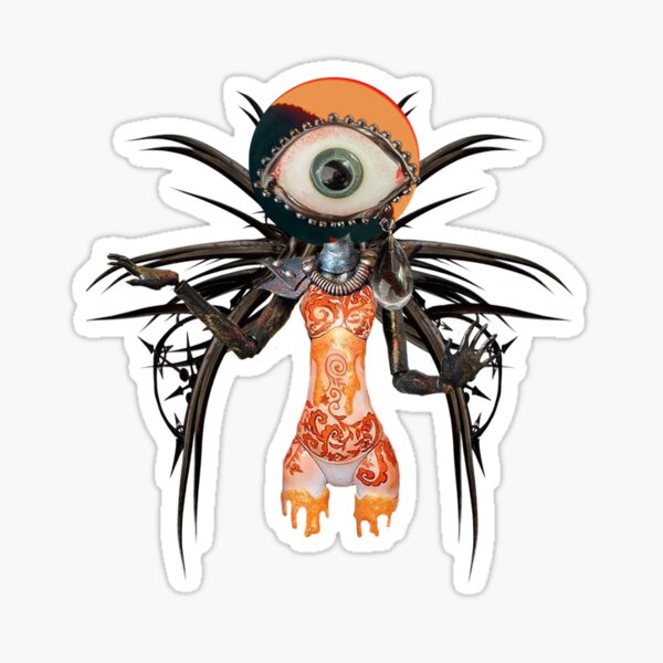 "weirdcore paper doll" Sticker for Sale by scumbigula | Redbubble