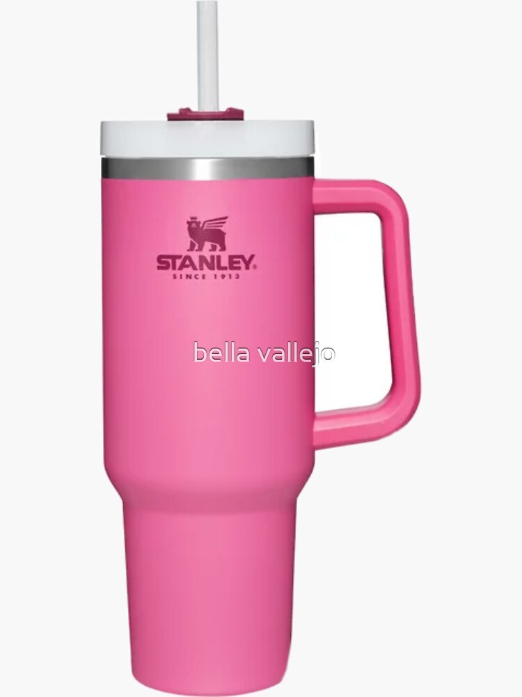 "hot pink Stanley water cup" Sticker for Sale by ivallejo | Redbubble