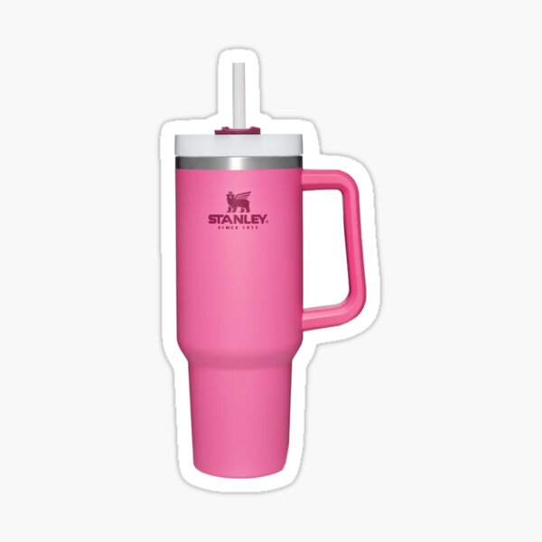 "hot pink Stanley water cup" Sticker for Sale by ivallejo | Redbubble
