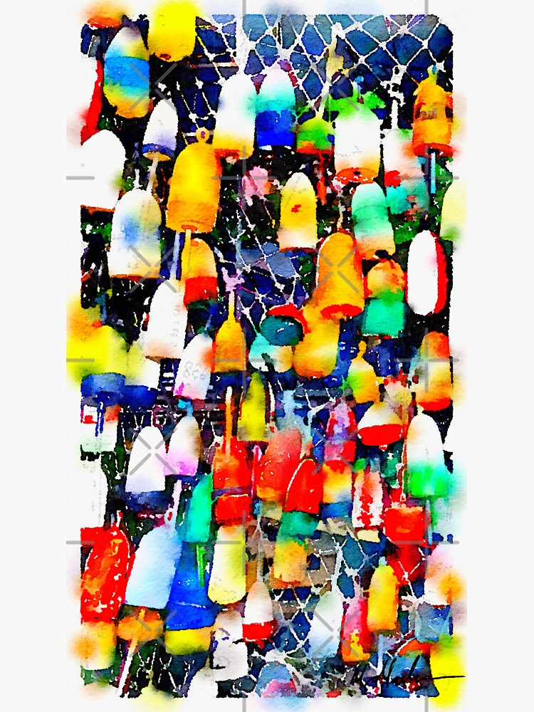 "Oh Buoy Old School Fishing Bobbers " Sticker by Statepallets | Redbubble