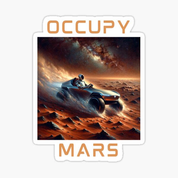 "Spacex starship" Sticker for Sale by TEEJAMBOREE | Redbubble