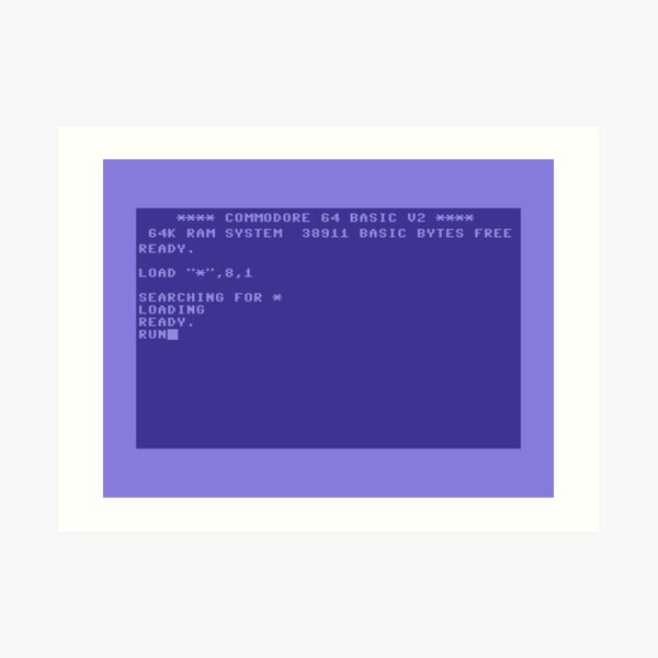 "Commodore 64 Boot Screen - Load a Disk" Art Print for Sale by ...