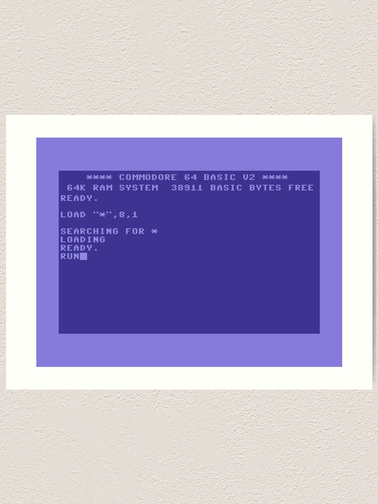"Commodore 64 Boot Screen - Load a Disk" Art Print for Sale by ...