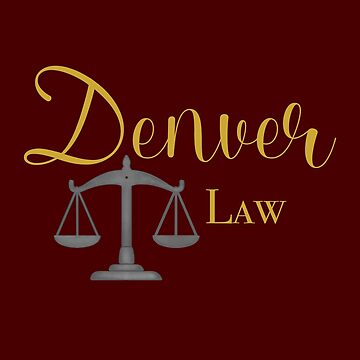 "Denver Law" Sticker for Sale by Miner12055 | Redbubble