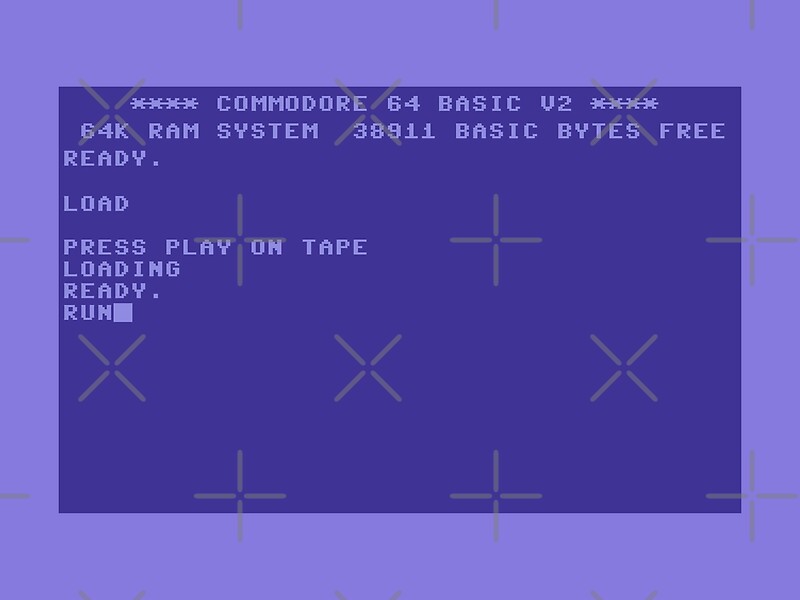 "Commodore 64 Boot Screen - Load a Tape" by Steve Boswell | Redbubble