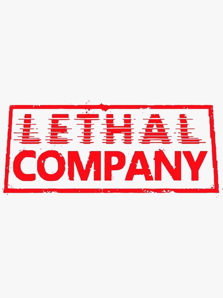 "Lethal Company red" Sticker for Sale by iqenadak | Redbubble