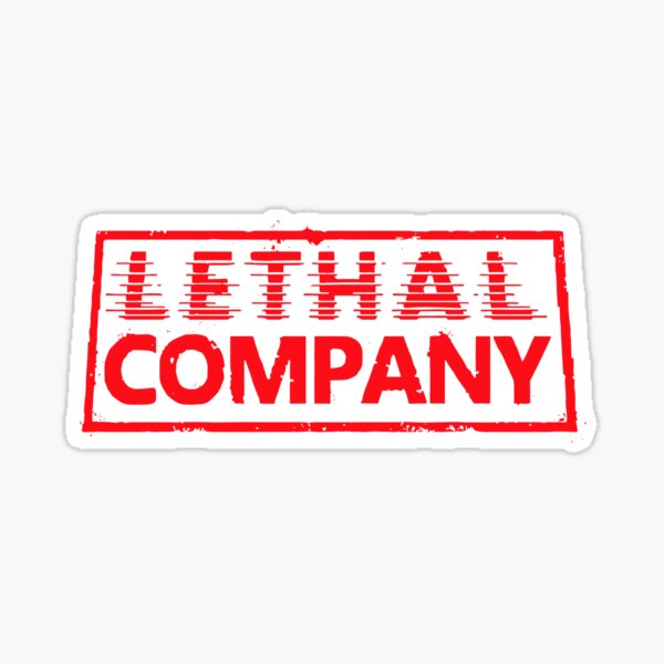 "Lethal Company red" Sticker for Sale by iqenadak | Redbubble
