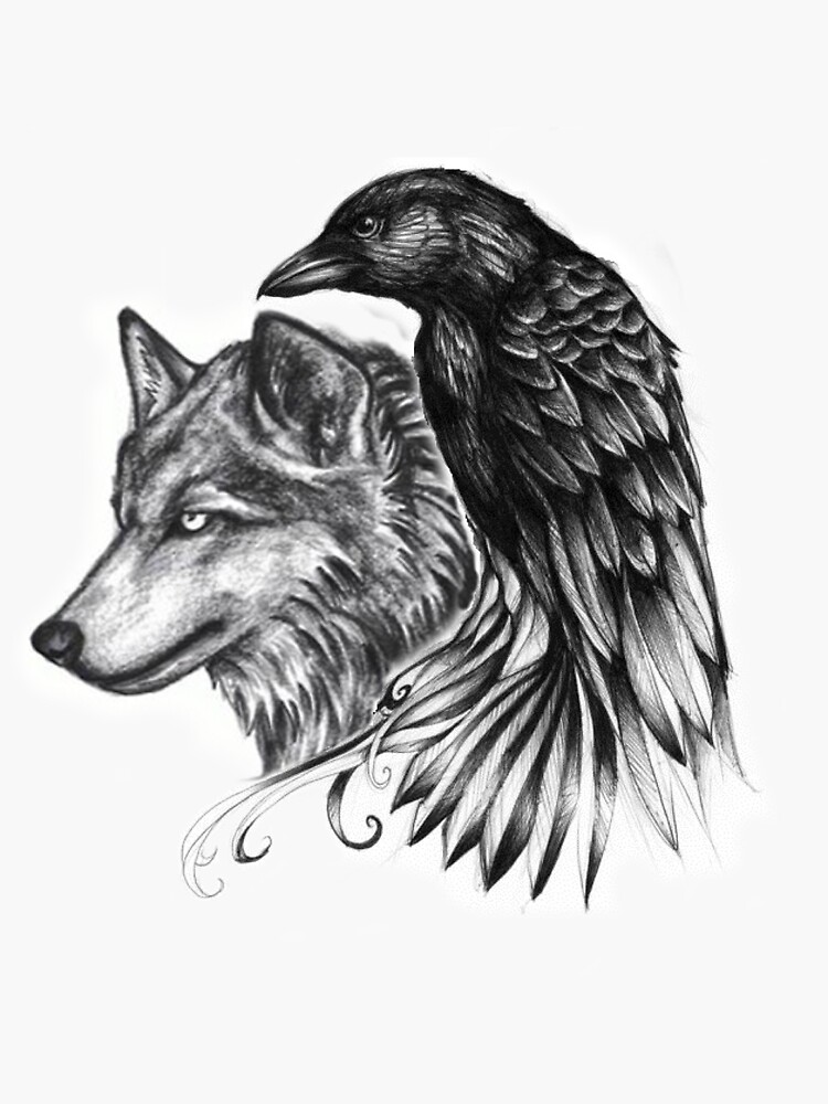 "Corbeau" Sticker by JoeCollection | Redbubble