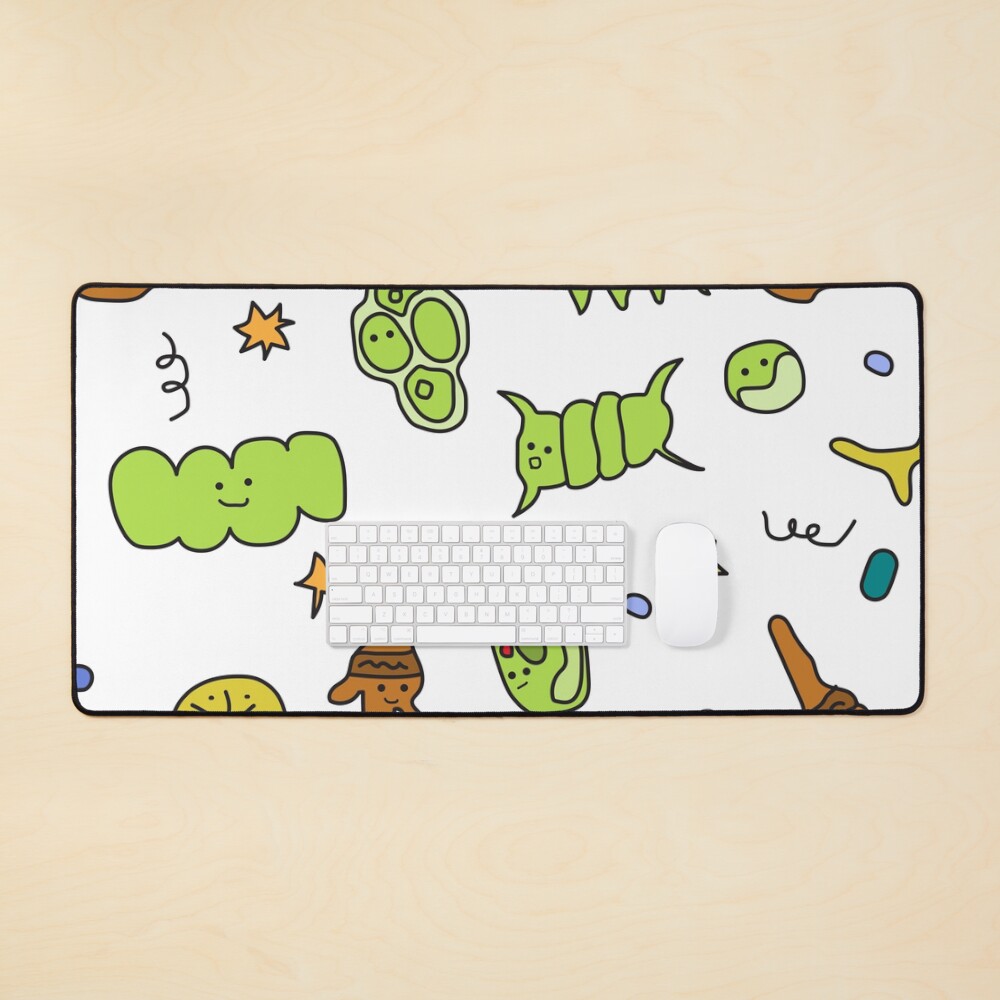 "Microalgae and cyanobacteria cartoon doodle, Cute Algae and Plankton ...
