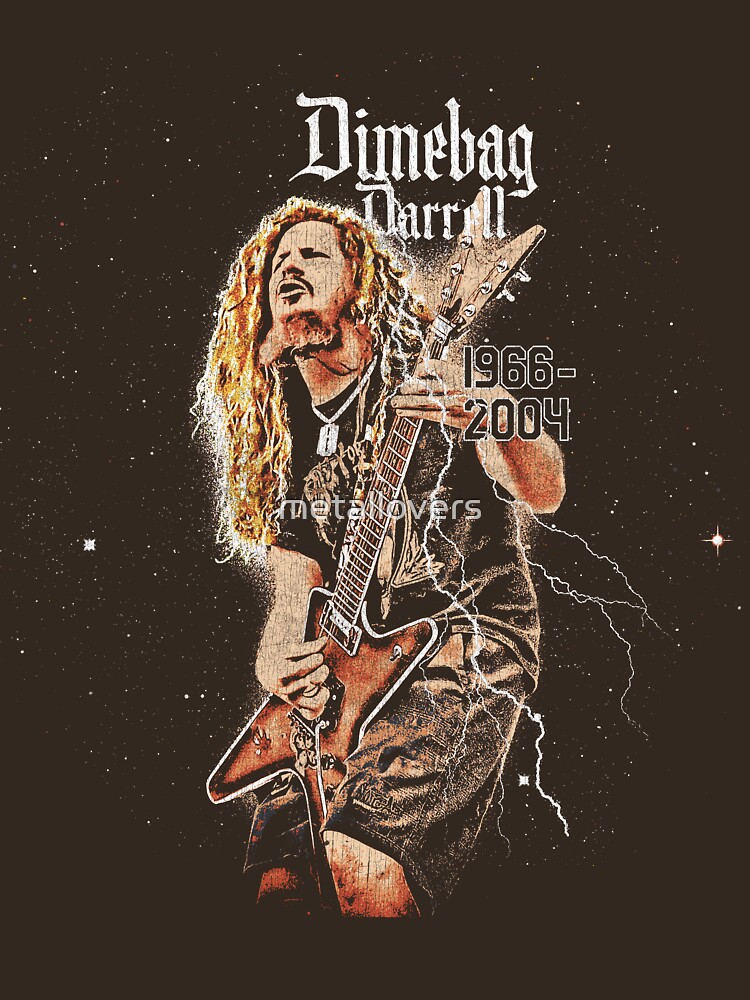 "Remembering Dimebag Darrell: 1966-2004 Tribute Tee" Essential T-Shirt for Sale by metallovers ...