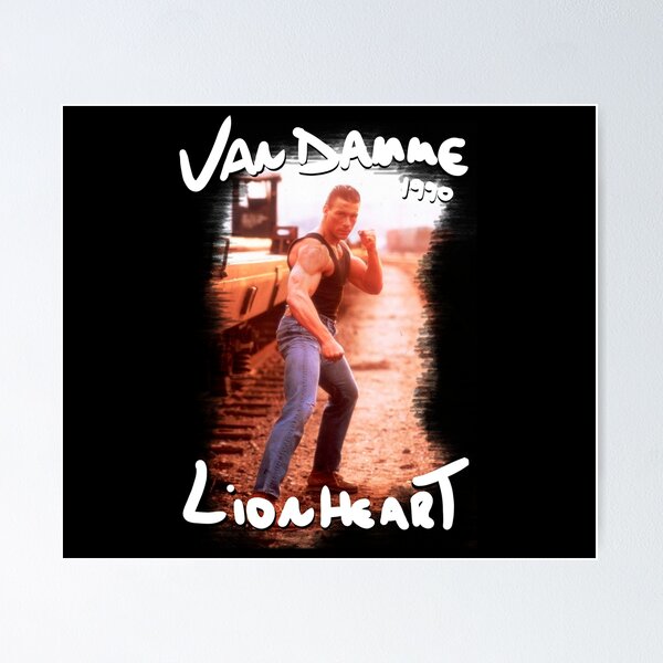 "VAN DAMME CLASSIC JCVD LIONHEART 1990" Poster for Sale by Diyutaka Art ...