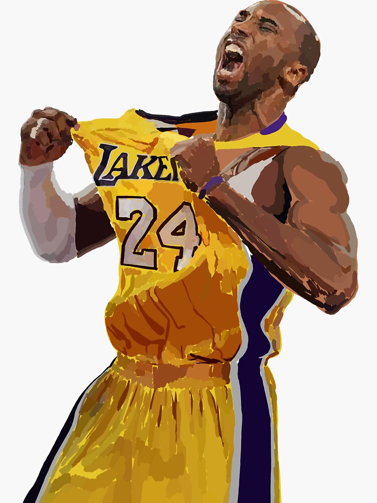 "Kobe Bryant Vintange Print " Sticker for Sale by TheShotApparel ...