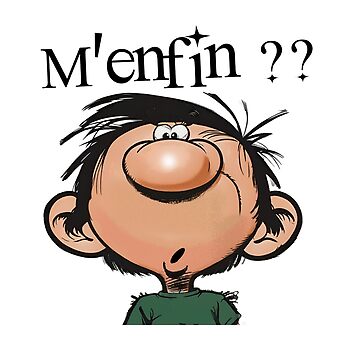 "Gaston Lagaffe - M'enfin ??" Sticker for Sale by WilcoxPhotoArt ...
