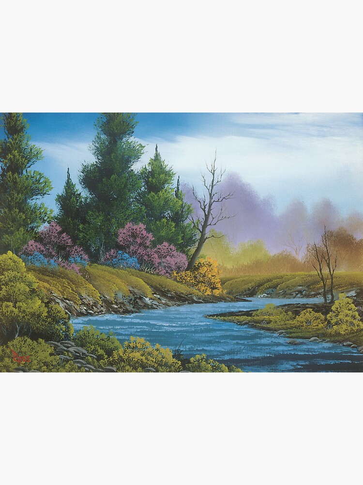 "Bob Ross" Sticker for Sale by AnnVerboogen | Redbubble