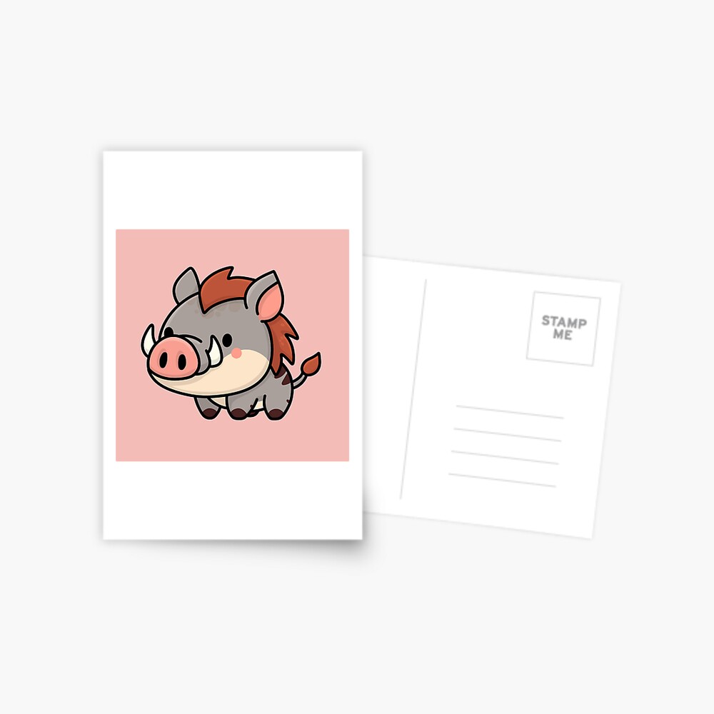 "Cute Warthog Cartoon" Sticker for Sale by MoasisArt | Redbubble