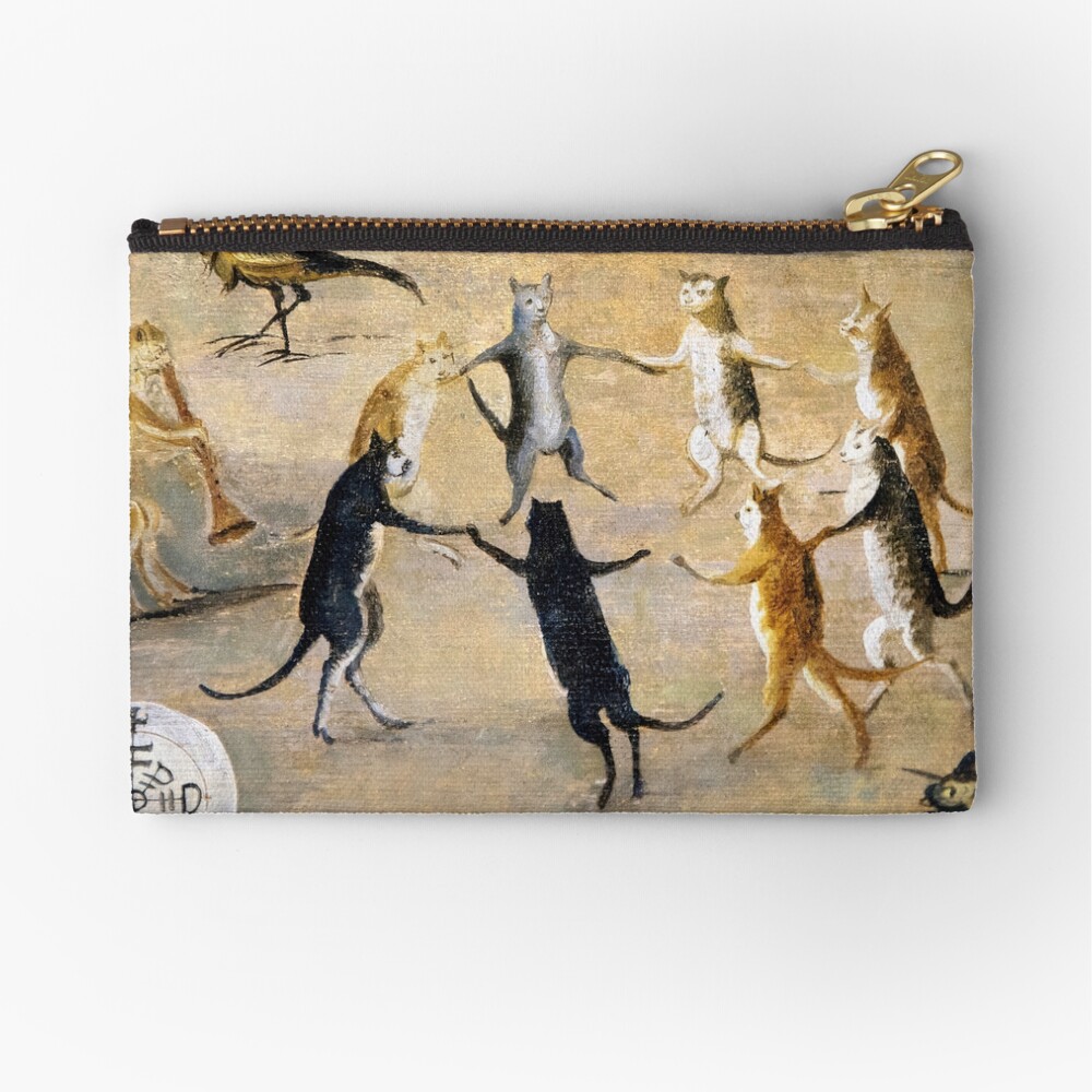 "Circle of Medieval Cats dancing Painting Witchy Flemish Art" Poster ...