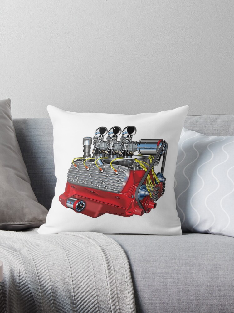 "flathead v8 engine retro american car" Sticker by hotrodspirit | Redbubble