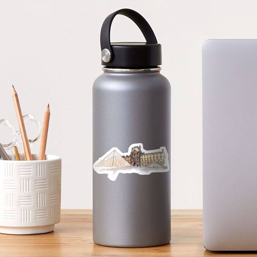 "Louvre Museum" Sticker for Sale by DisobeyTees | Redbubble