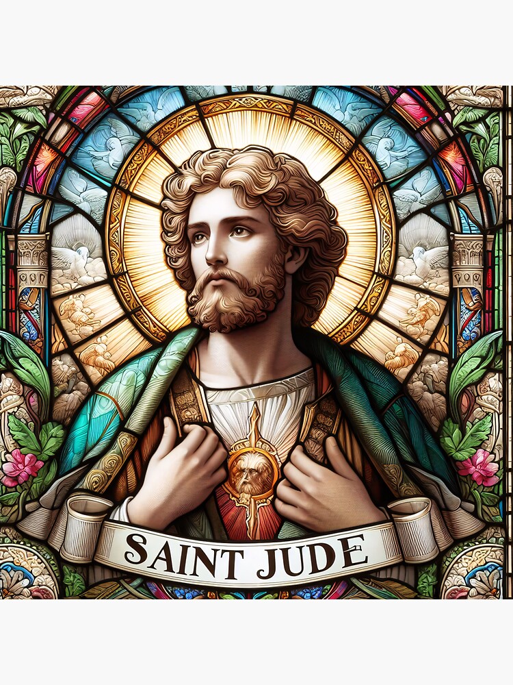 "Saint Jude The Patron Saint of Lost Causes" Sticker for Sale by ...