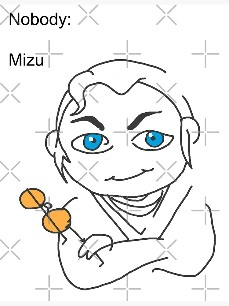 "Blue Eye Samurai Mizu meme" Sticker for Sale by oozu | Redbubble