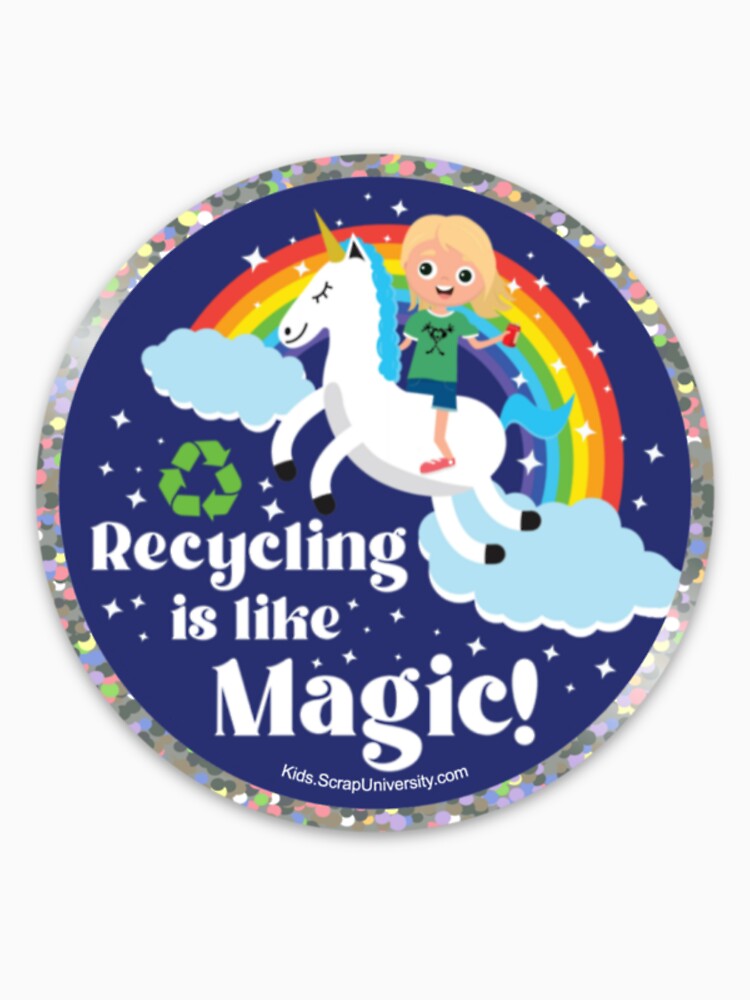 "Recycling Is like Magic! With a sparkly edge" Essential T-Shirt for ...