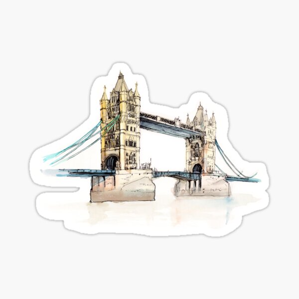 "London Bridge" Sticker for Sale by DisobeyTees | Redbubble
