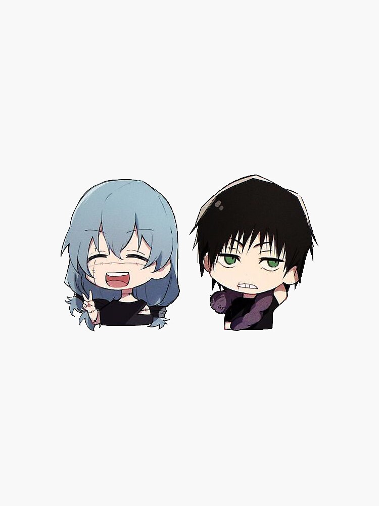 "chibi jjk pack mahito " Sticker for Sale by SidneyTic | Redbubble