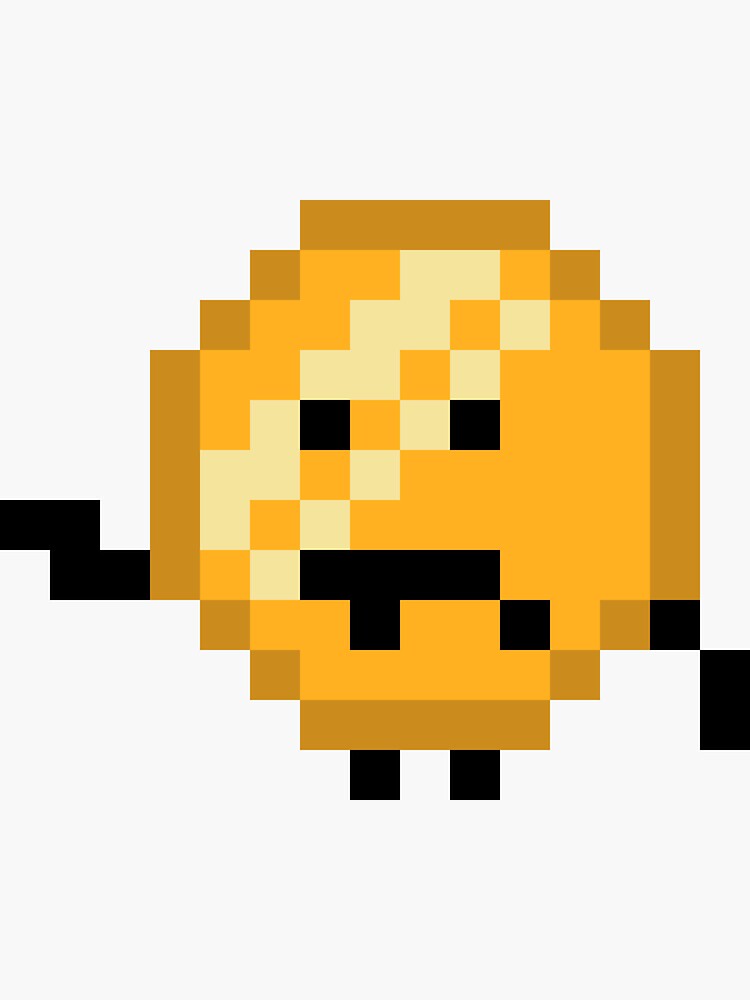 "Coiny BFDI Pixel Art" Sticker for Sale by Zooms-Shop | Redbubble