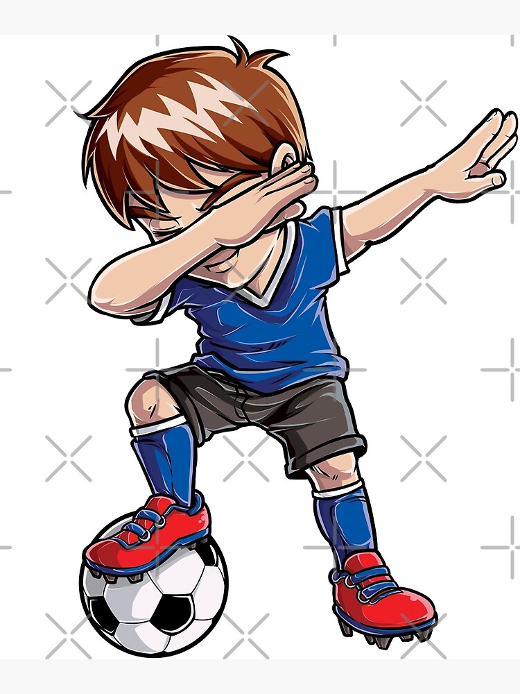 "Dabbing Soccer T shirt for Boys Dab Dance Funny Football Tee" Poster ...