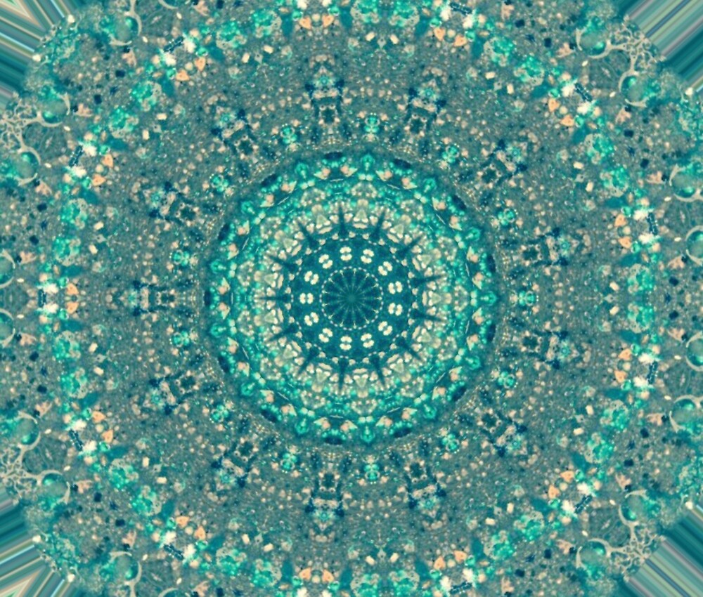 "Turquoise Mandala Pattern" by alysonhandelman | Redbubble