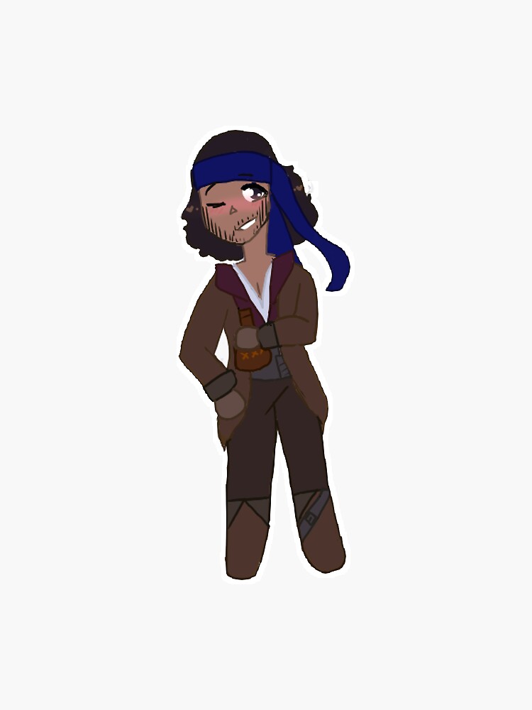 "Lafayette Cute Hamilton Chibi Pirate AU Sticker" Sticker for Sale by ...