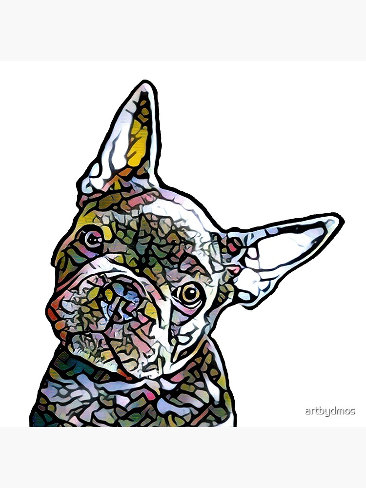 "Frenchie" Framed Art Print for Sale by artbydmos | Redbubble