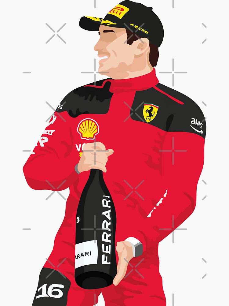 "Charles Leclerc Scuderia Ferrari F1 Formula 1" Sticker for Sale by the ...