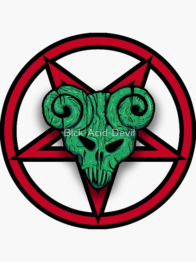 "satan pick of the destiny" Sticker by Blck-Acid-Devil | Redbubble