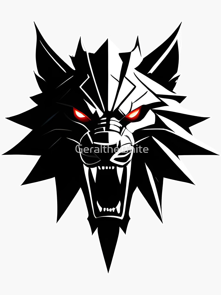 "The Witcher Necklace Symbol V 3" Sticker for Sale by Geralthewhite ...