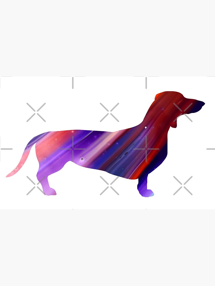 "Colorful Artistic Dachshund Dog Marble Fluid Art " Poster by ...