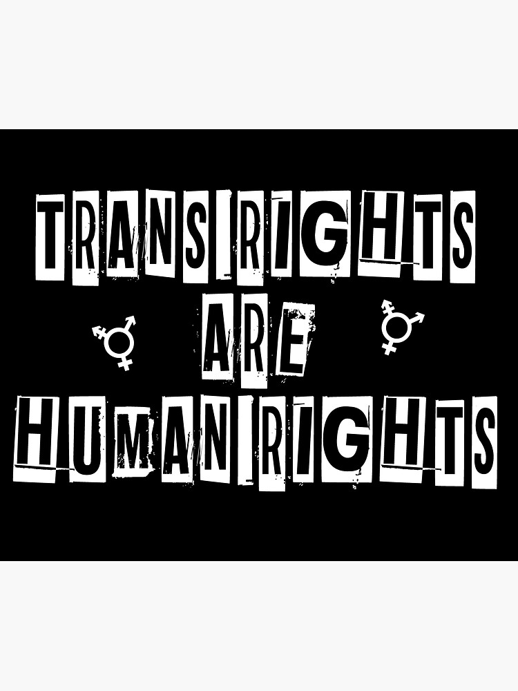 "Trans Rights Are Human Rights" Sticker for Sale by transprince | Redbubble