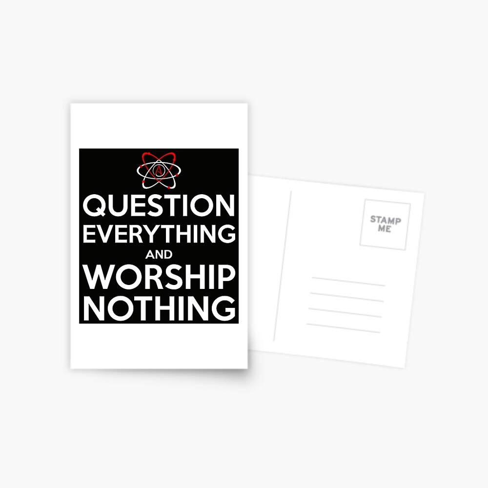 "Question Everything " Sticker for Sale by WFLAtheism | Redbubble