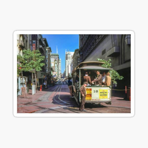 "San Francisco Streetcar 1979" Sticker for Sale by kdouglas73 | Redbubble