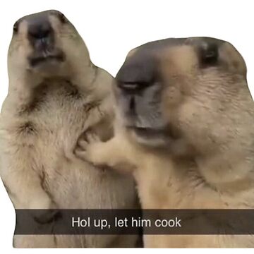 "let him cook meme viral gif funny hol up let him cook meme" Sticker ...